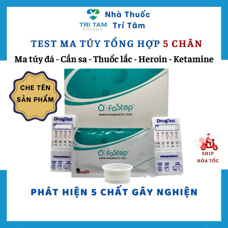 Que test ma tuý (5 Chân) Fastep USA test nhanh độ chính xác cao [Che ...