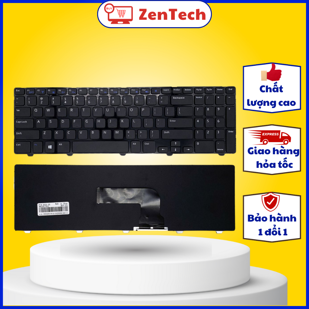 Bàn Máy Tính Phím Laptop Dell Latitude Vostro Inspiron 15 15R 3521 3531 ...