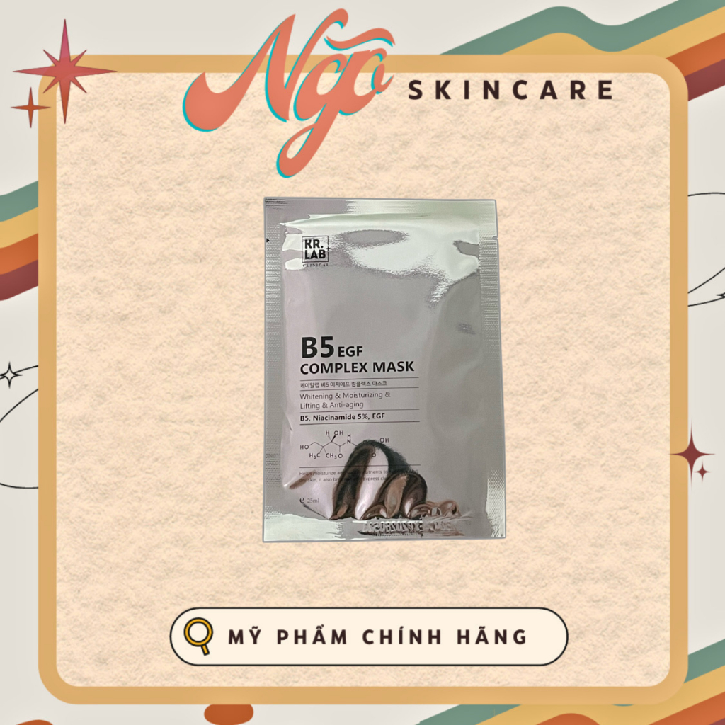 Combo 10 Mặt nạ Mask B5 Kr.Lab EGF complex giúp cấp ẩm dưỡng trắng phục ...
