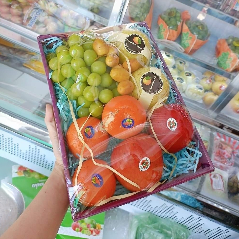 Khay Giấy Đựng Hoa Quả, Trái Cây Nhập Khẩu Đủ Size 1kg, 3kg & 5kg, Làm Hộp Đựng Trái Cây Quà ...
