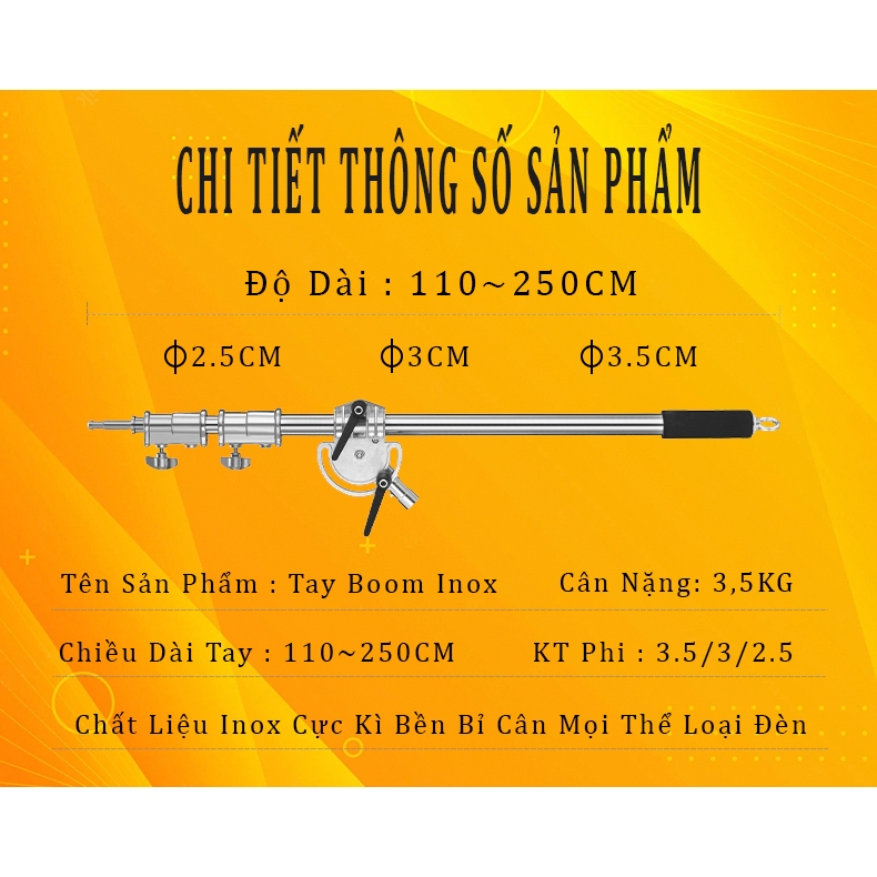 Tay Boom Treo Đèn Inox MF-01 – Tay Treo Đèn Cao Cấp Studio. | Shopee ...