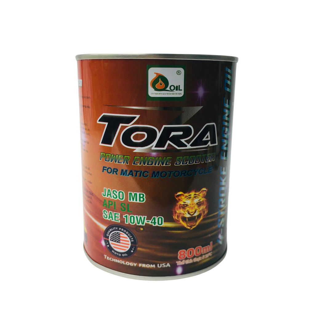 Dầu Nhớt xe ga TORA SL Power Engine Scooter 10W-40 0.8L | Shopee Việt Nam