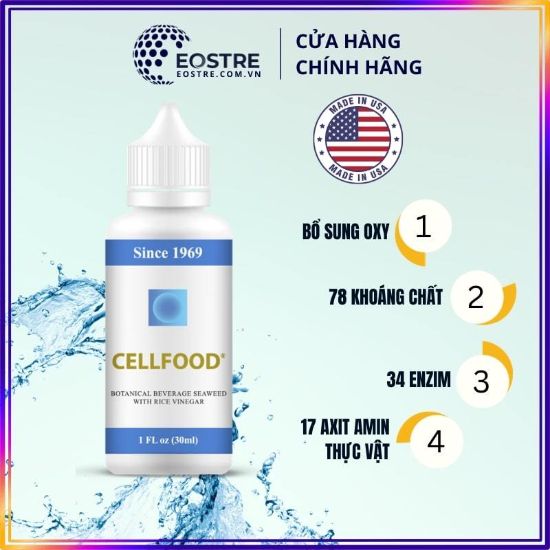 CELLFOOD Made in USA Exp 03/2033 (30ml) - Thực phẩm bổ sung oxy và chất ...