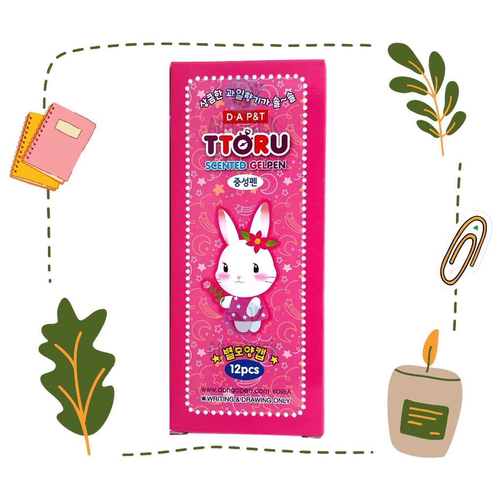 [MUA NHIỀU SIÊU RẺ] HỌP 12 cây bút viết mực gel nước Dong-A TTORU THỎ ...