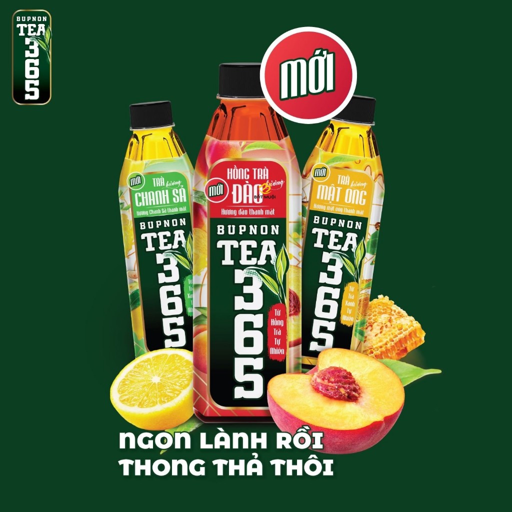 Trà BUPNON TEA365 chai 500ml - Thùng 24 chai | Shopee Việt Nam