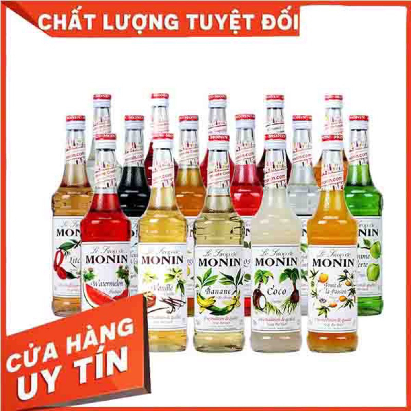 Siro Monin Chai 700ml Nhập Khẩu Pháp Chính Hãng | Monin dâu đào lá nếp ...
