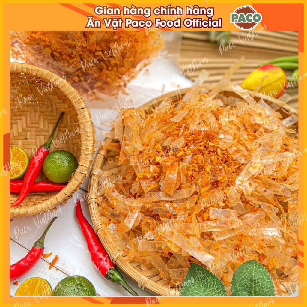 TÚI 500g Bánh Tráng Tỏi Chà Bông hương vị siêu ngon độc quyền nhà Paco ...
