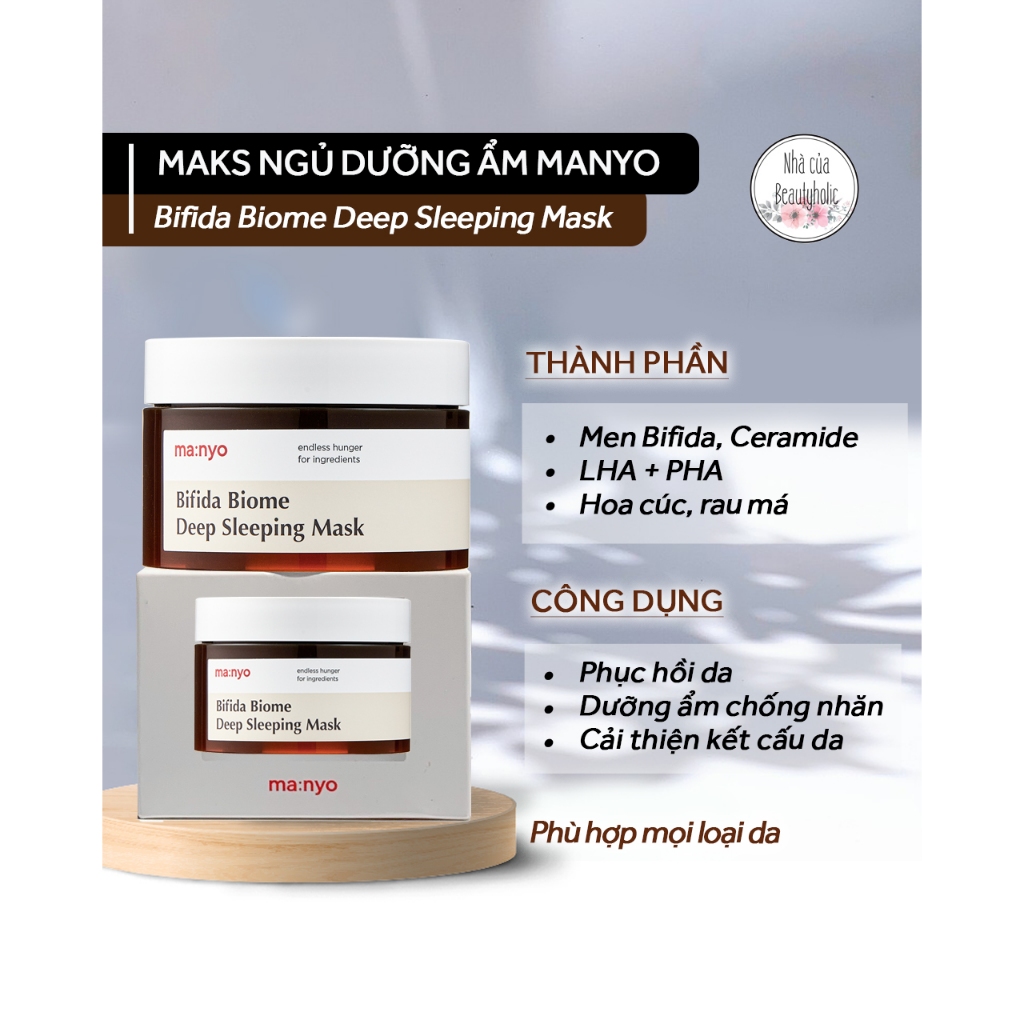 Mặt nạ ngủ MANYO FACTORY BIFIDA BIOME DEEP SLEEPING MASK | Shopee Việt Nam
