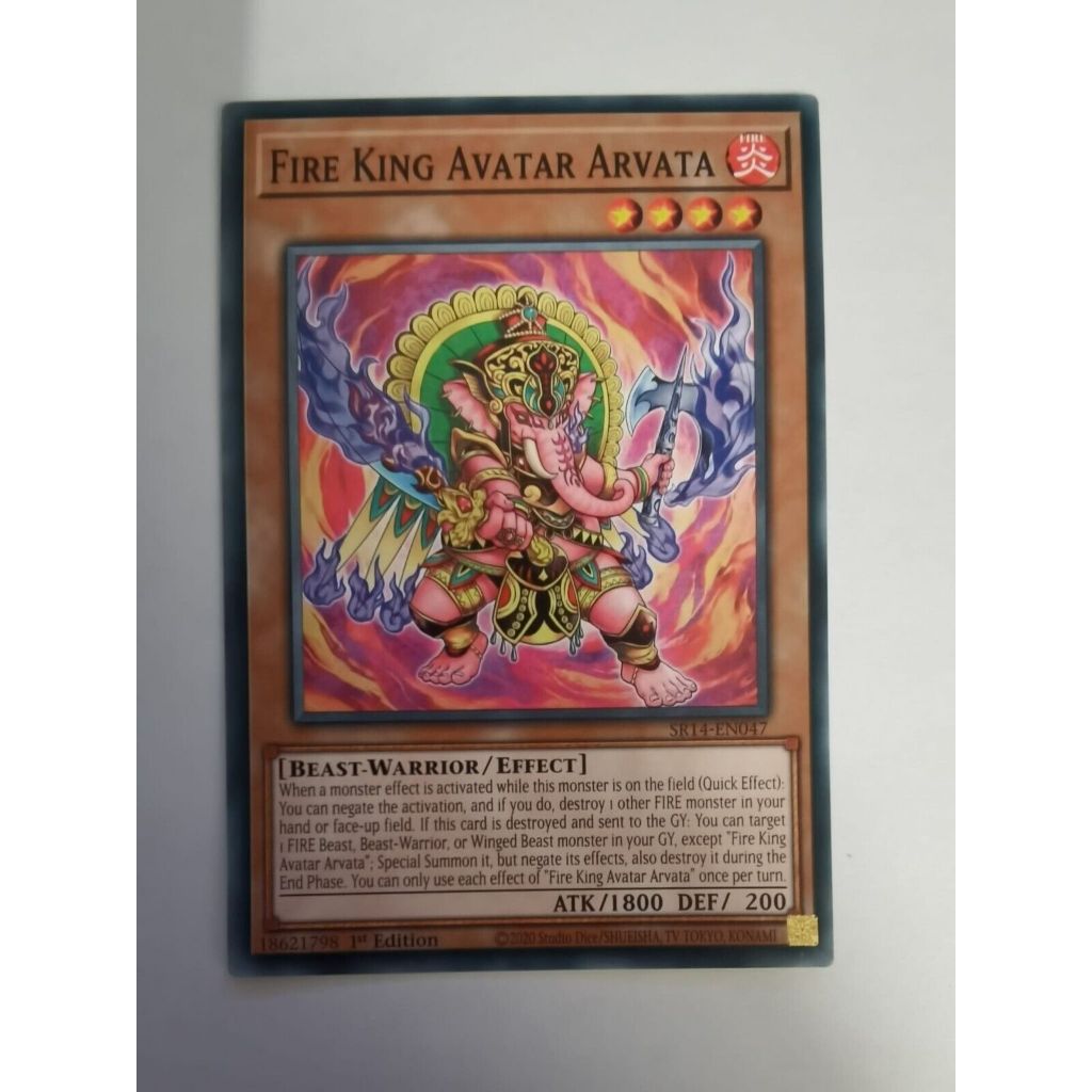 [ Đỗ Lạc Shop ] Thẻ Bài Yugioh Monster Fire King Avatar Arvata - SR14 ...