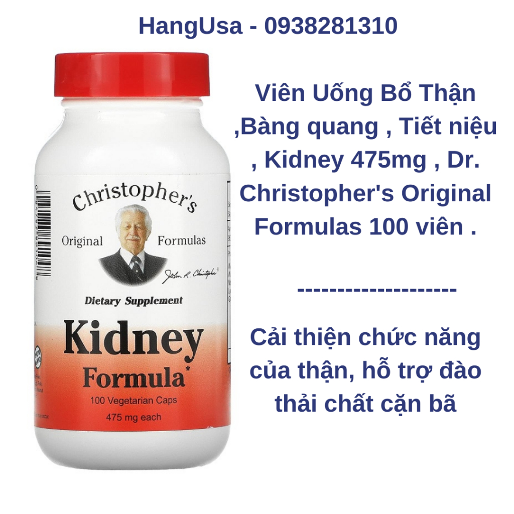 Viên Uống Bổ Thận ,Bàng quang , Tiết niệu , Kidney 475mg , Dr ...