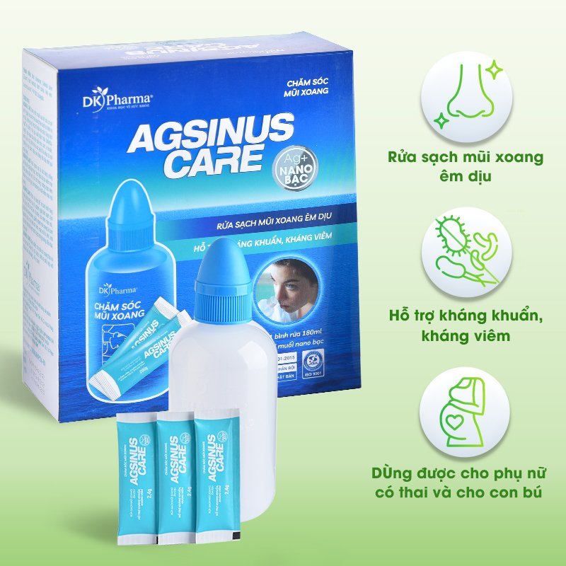 Bình vệ sinh mũi DKPHARMA AGSINUS CARE HỘP 5 GÓI | Shopee Việt Nam