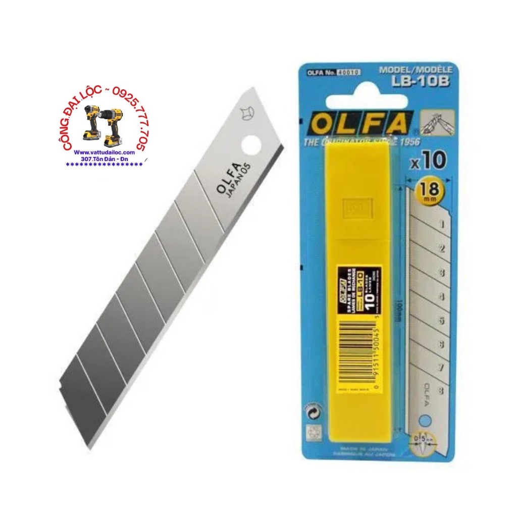 Hộp Lưỡi Dao Olfa LB-10B 18 mm NHẬT BẢN | Shopee Việt Nam
