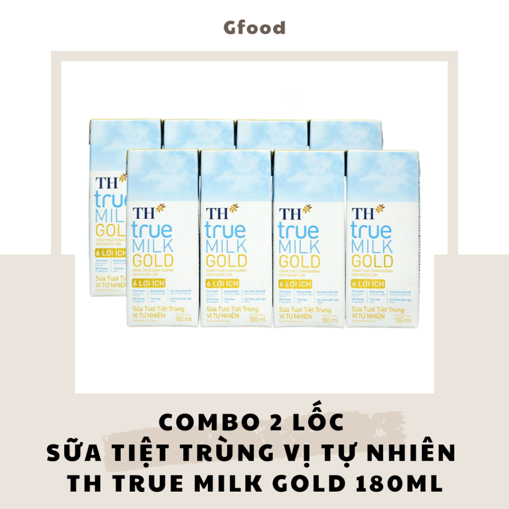[COMBO 2 LỐC] TH True Milk Gold 180ml | Shopee Việt Nam