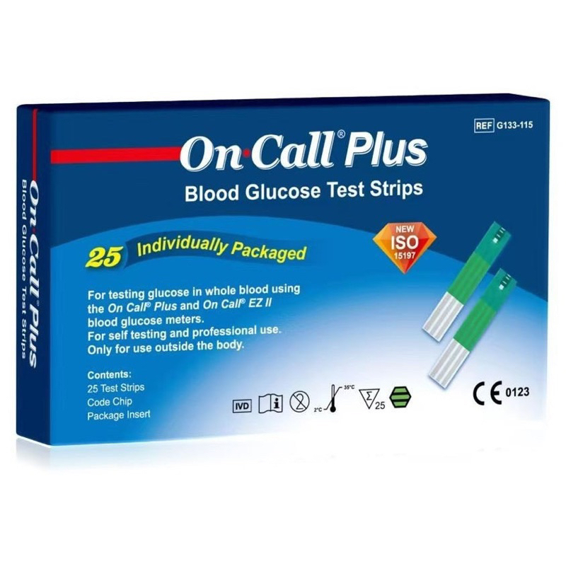 [Chính hãng] Que thử tiểu đường oncall plus vỉ 25 que (giao hoả tốc ...