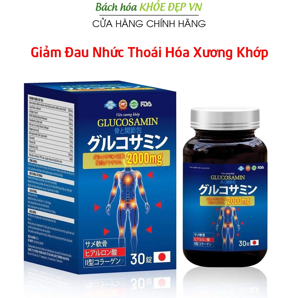 Viên xương khớp Glucosamin 2000mg (Nhật) bổ sung dưỡng chất cho khớp ...