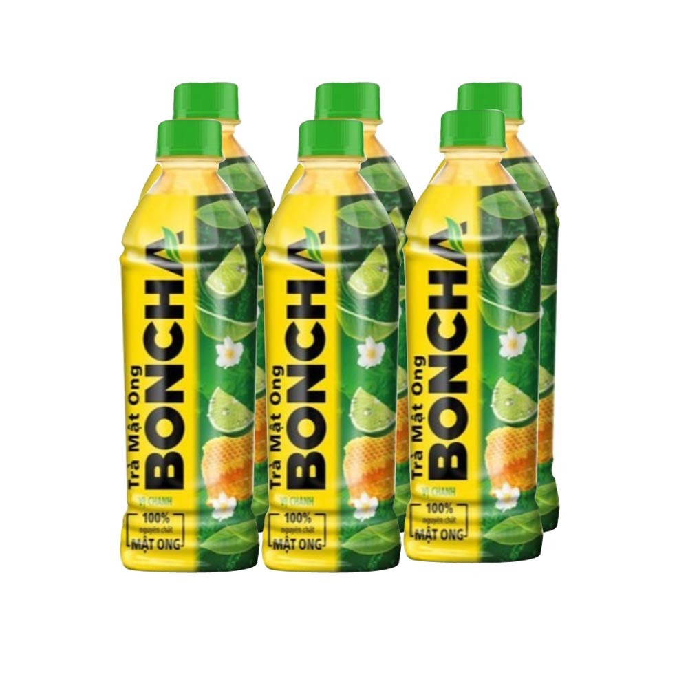 Nước trà mật ong Boncha vị chanh (lốc 6 chai) loại 450ml | Shopee Việt Nam