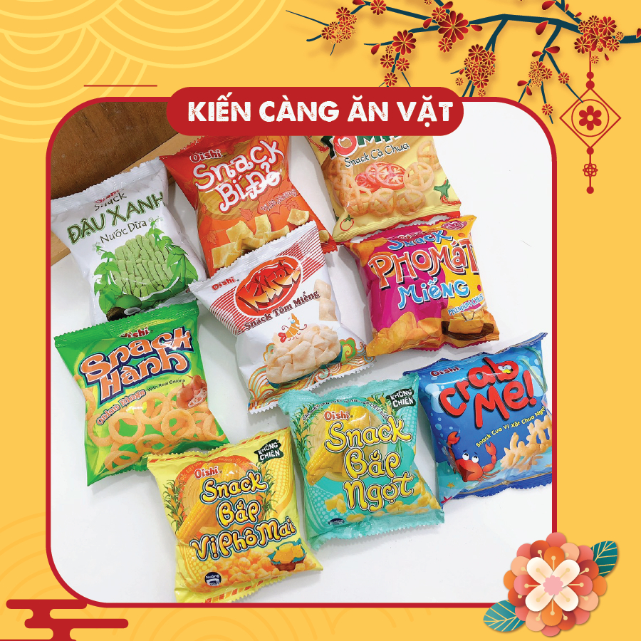 Snack bim bim oishi nhiều vị loại ngon (gói 6g) | Shopee Việt Nam
