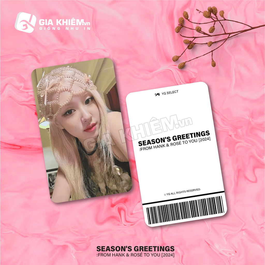 Photocard Hank & Rosé - Season’s Greatings - Size 5.5x9cm | Shopee Việt Nam