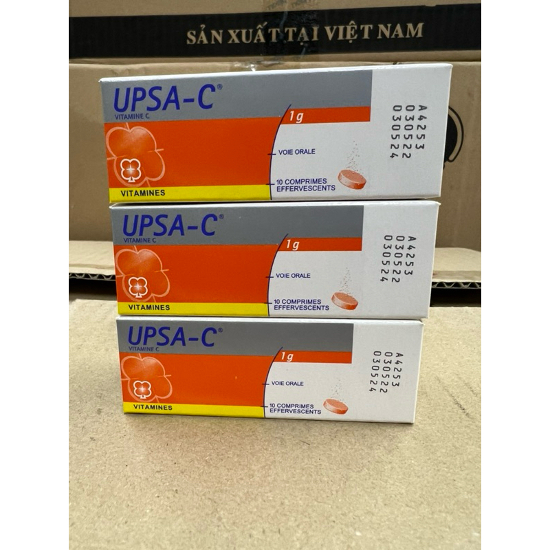 Sủi UPSA-C 1000mg Upsa SAS hỗ trợ điều trị tình trạng thiếu hụt vitamin ...