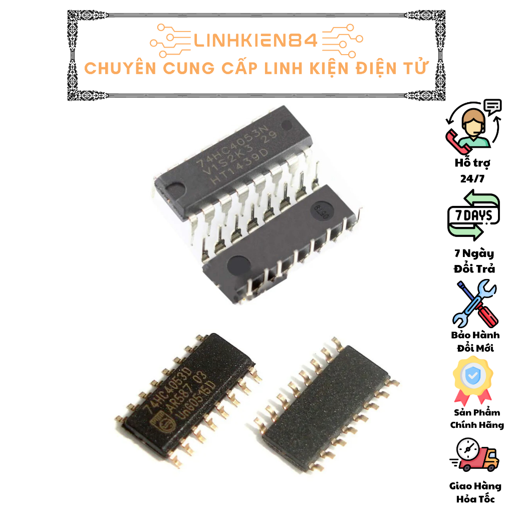 IC Analog Switch/MUX/DEMUX 74HC4053 | Shopee Việt Nam