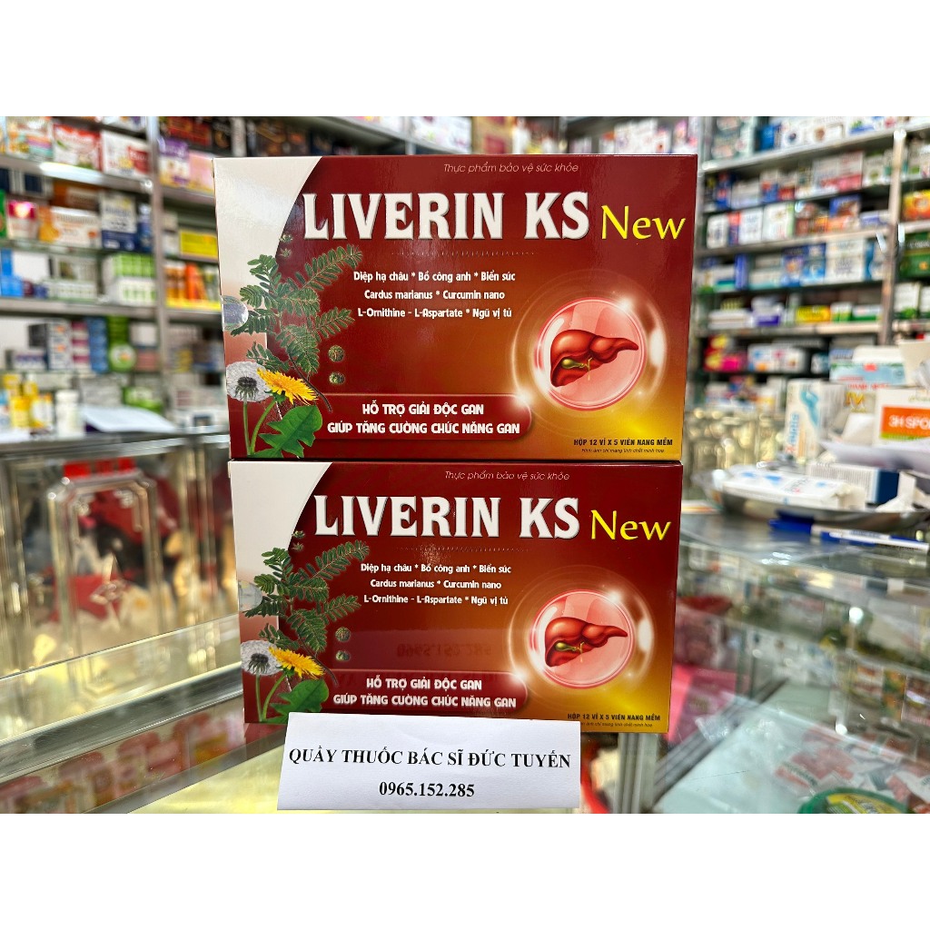 LIVERIN KS NEW hỗ trợ thanh nhiệt, giải độc gan, bảo vệ tế bào gan ...