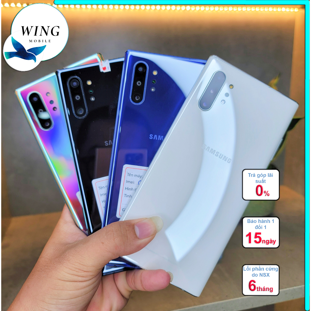 Điện thoại Samsung Galaxy Note 10 Plus ram 12/256GB hình thức 99%, bảo ...