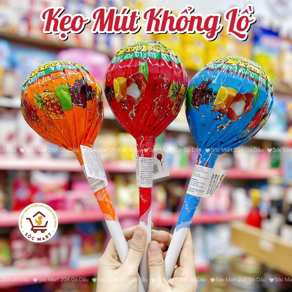 Kẹo Mút Khổng Lồ 120Gram ⚡ THƠM NGON ⚡ THÚ VỊ ⚡ | Shopee Việt Nam