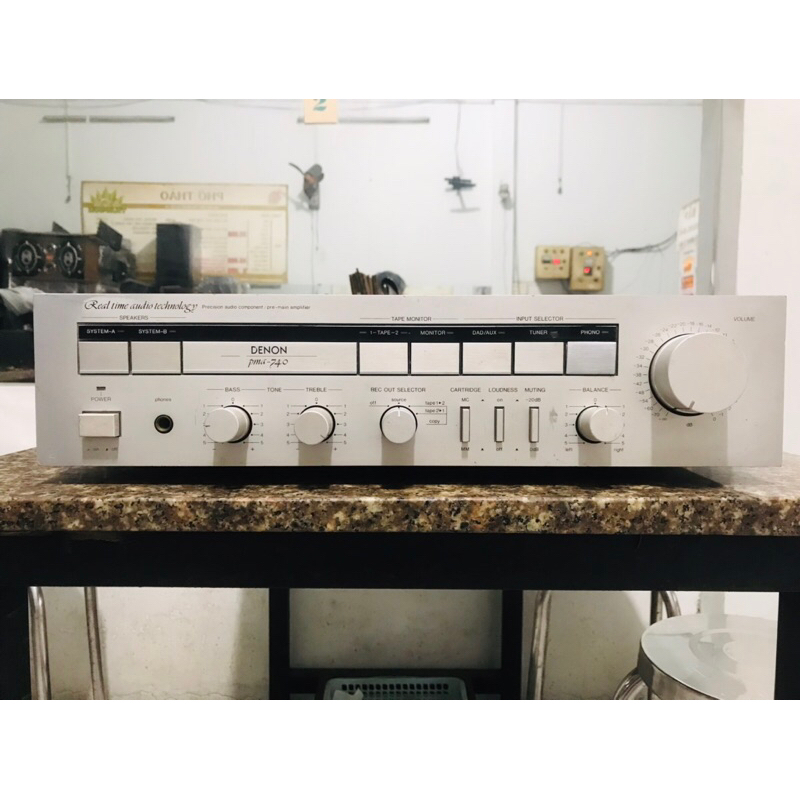 Amply DENON PMA-740 công xuất 195w máy chạy 4 sò đại Sanken 2 vít điện ...