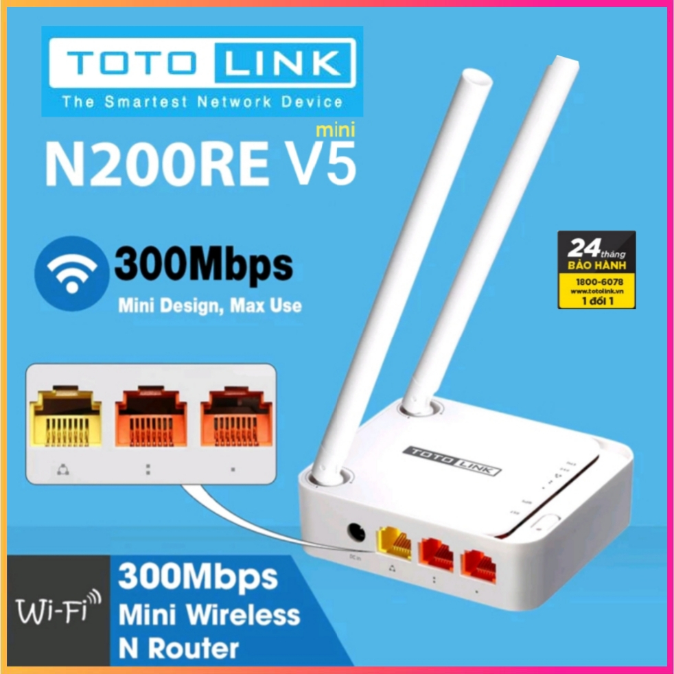 Bộ Kích (Bộ tiếp nối) sóng WiFi chuẩn N tốc độ 300Mbps - TOTOLINK EX200 (Hàng chính hãng ...