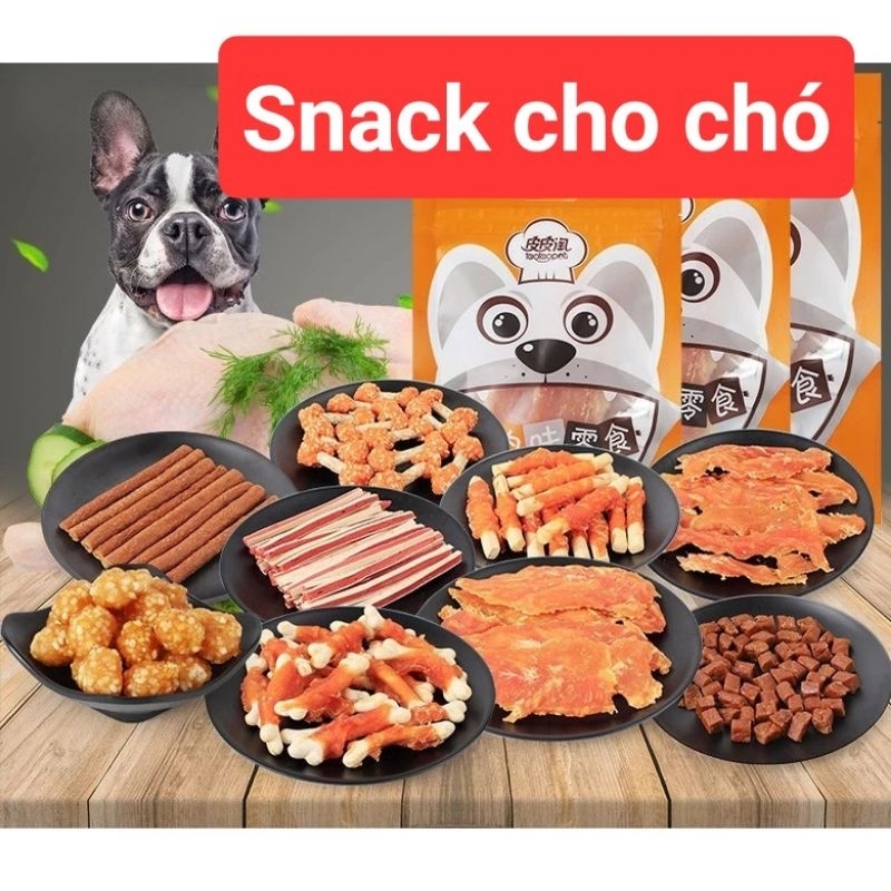 Snack dinh dưỡng cho chó thịt gà sấy khô taotaopet 108g/ snack ăn vặt ...