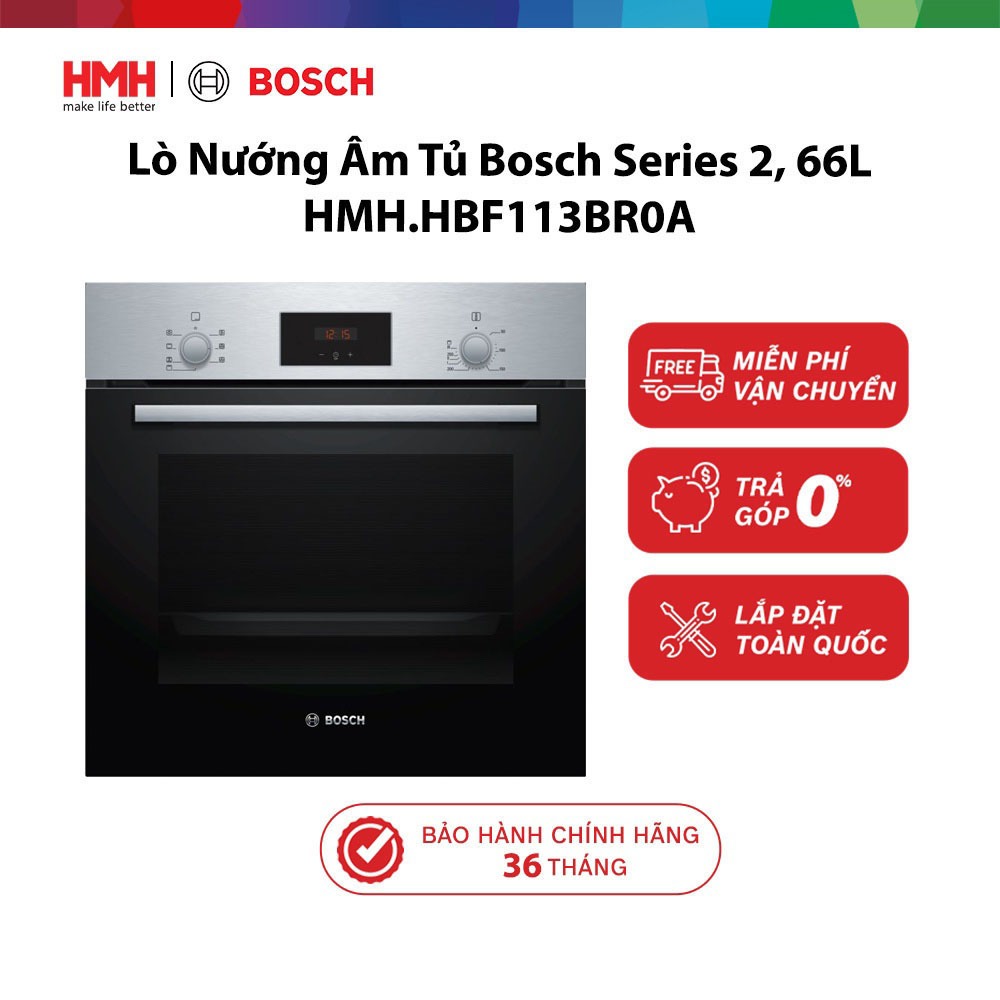 Lò Nướng Âm Tủ Bosch HMH.HBF113BR0A Series 2, 66L Chính Hãng - Bảo Hành ...