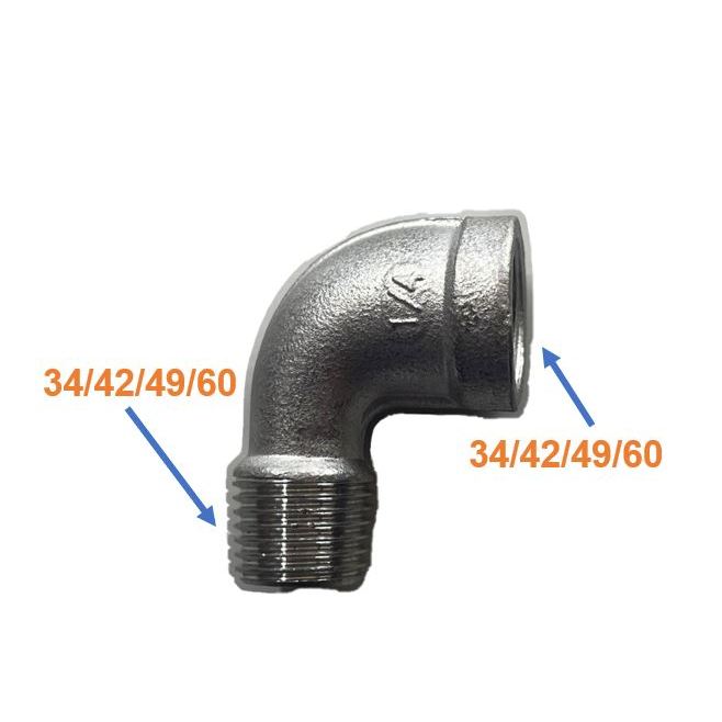 Co điếu inox 304 ren 34/42/49/60 mm | Shopee Việt Nam