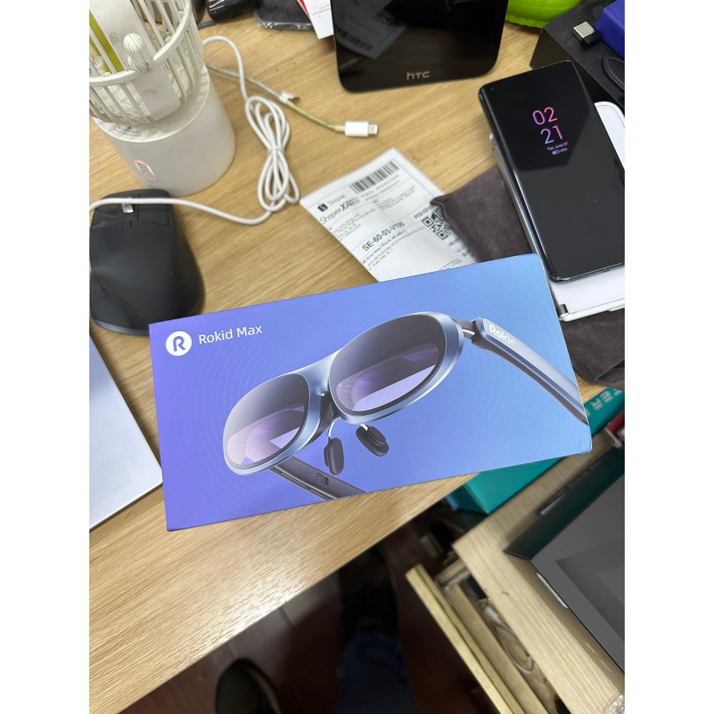 Kính AR Rokid Air | nhẹ 85g | chiếu 120 inch | Voice Control tương ...