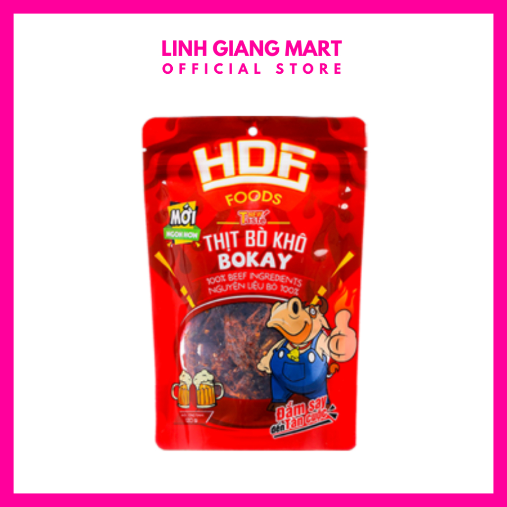 HDF Foods Bokay - Thịt Bò Khô Xé Sợi - Nguyên Liêu Tươi 100% - Gói 120g ...