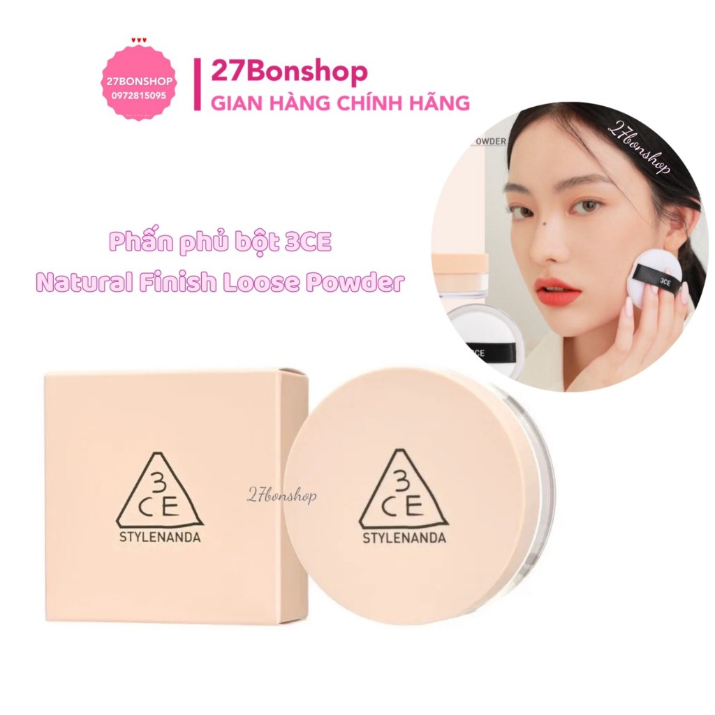 PHẤN PHỦ BỘT 3CE NATURAL FINISH LOOSE POWDER | Shopee Việt Nam
