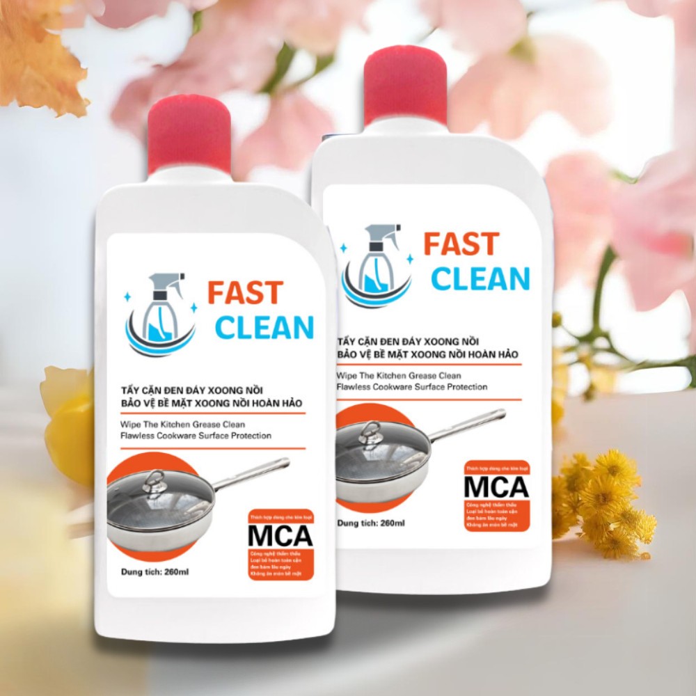 Tẩy cặn đen đáy xoong nồi FAST CLEAN bảo vệ bề mặt nồi hoàn hảo ...