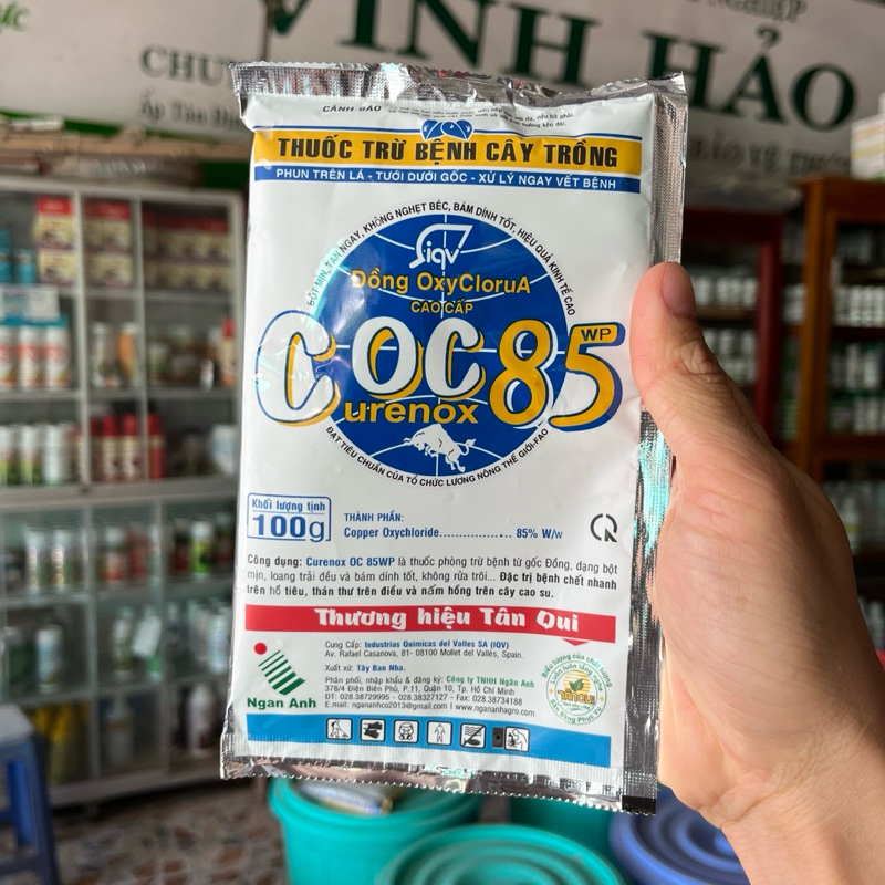 COC85 WP, 100g, Đồng Oxyclorua, Diệt Nấm Thán Thư, Chết Nhanh, Nấm Hồng ...