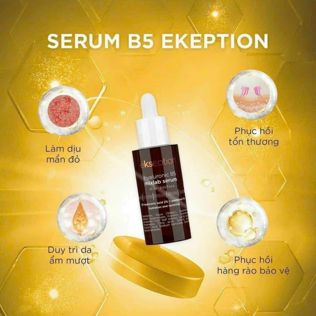 Ekseption Hyaluronic B5 Mixlab Serum Tinh chất cấp ẩm phục hồi làm dịu ...