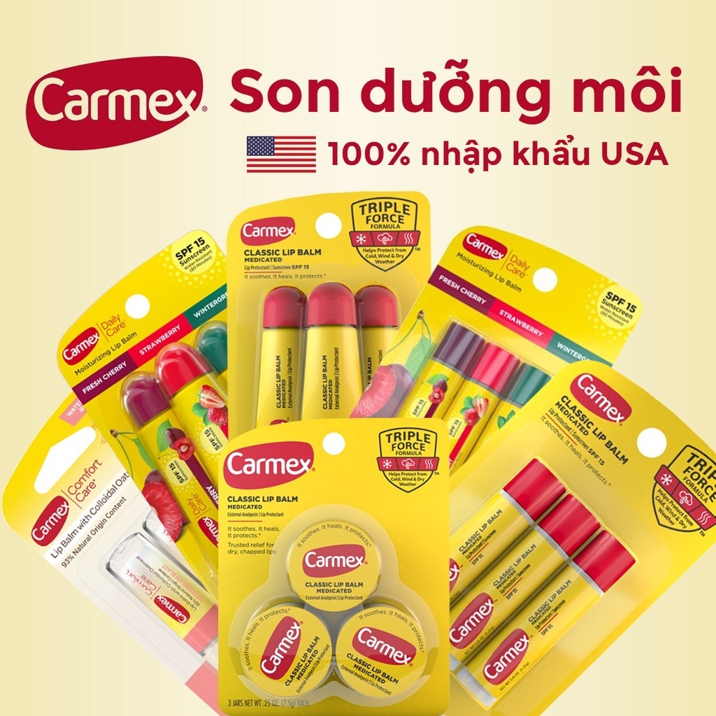 Son dưỡng môi Carmex USA - nhập Air | Shopee Việt Nam