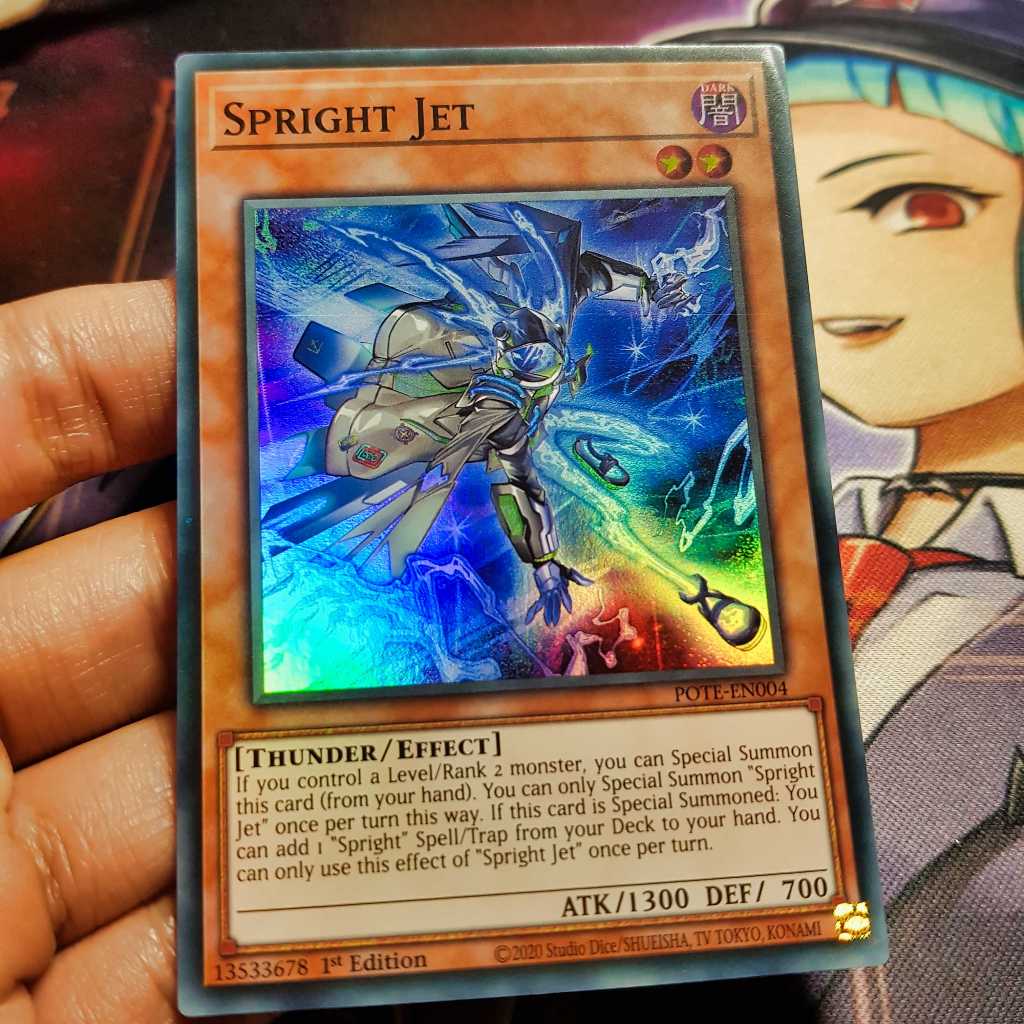 Thẻ bài Yugioh chính hãng | Spright Jet | POTE Super Rare | Shopee Việt Nam
