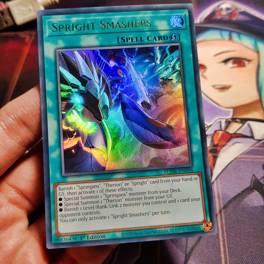 Thẻ bài Yugioh chính hãng | Spright Smashers | BLMR Ultra Rare | Shopee ...