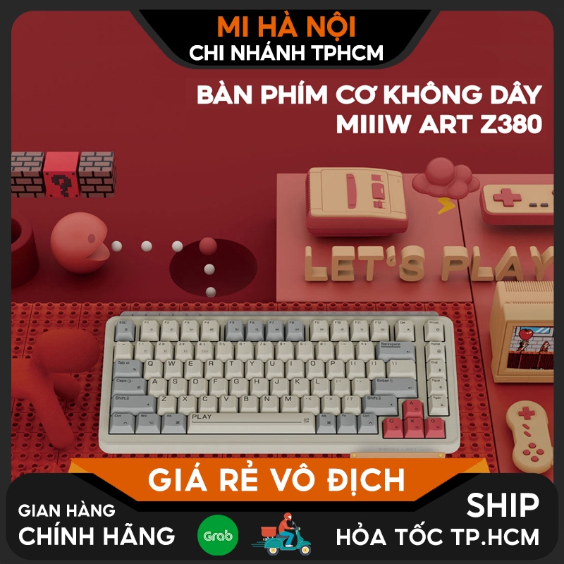 Bàn phím cơ MiiiW ART Z830 – Không dây, Switch Gateron G Pro, RGB, Hotswap, Gasket mount, 83% ...
