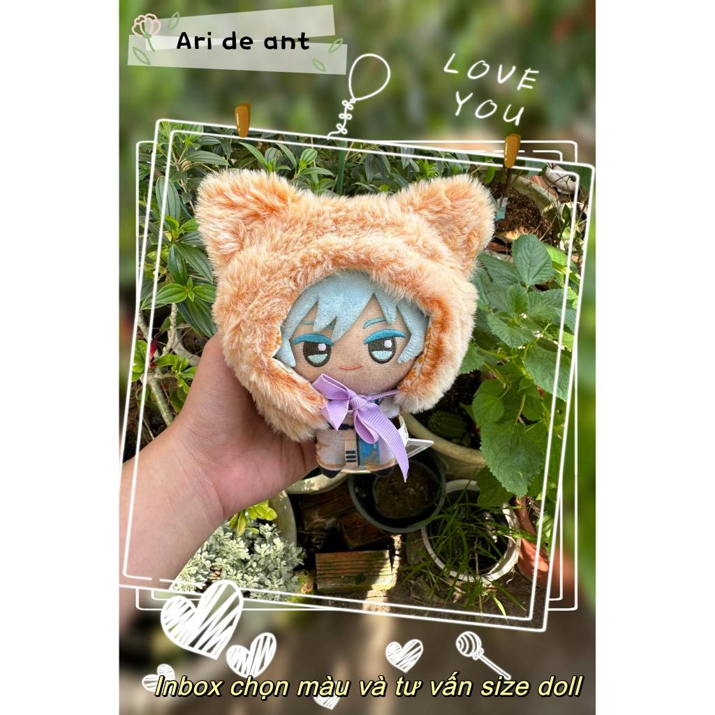 [Outfit doll]Nón lông tai thú handmade cho doll Twisted Wonderland ...