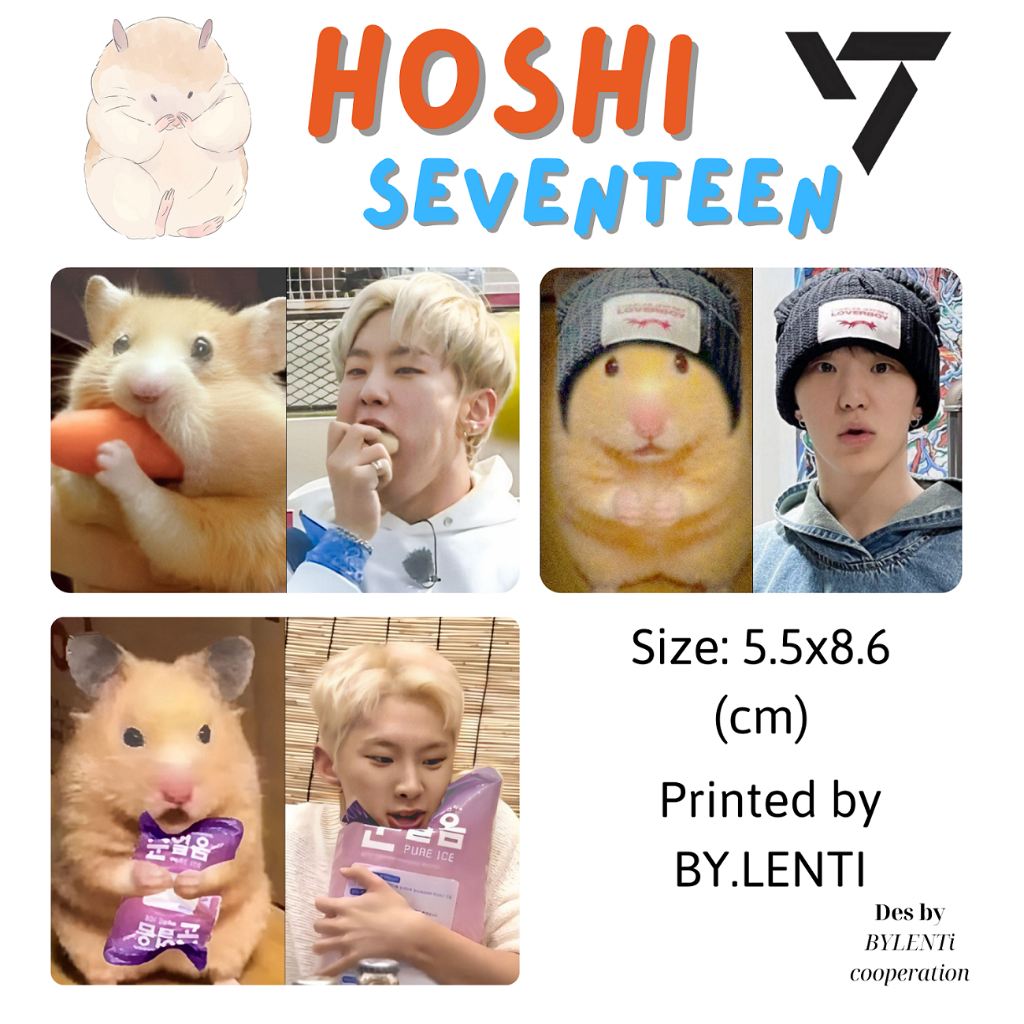 [SEVENTEEN] HOSHI card lenti chuột hamster [by Bylenti] | Shopee Việt Nam