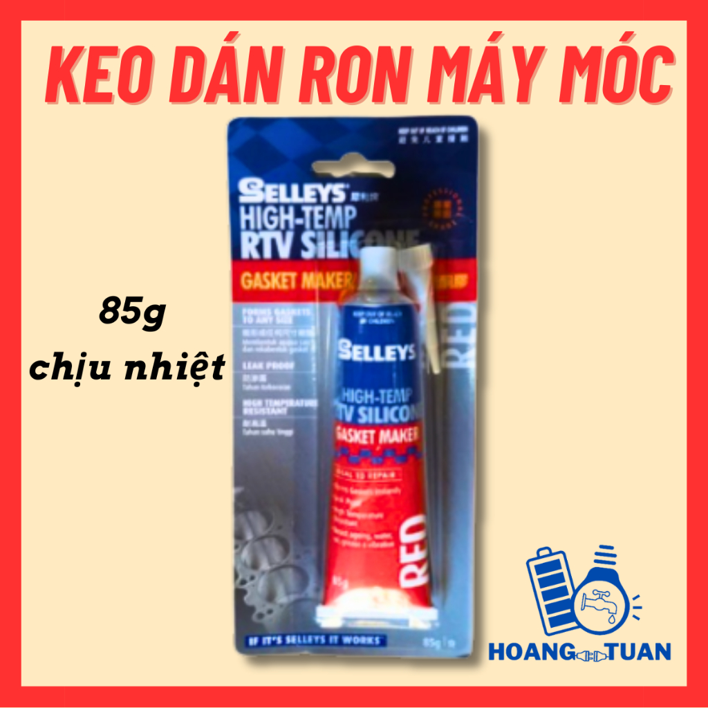 Keo dán ron máy móc 85g, chịu nhiệt, tạo gioăng Selleys High-Temp RTV ...