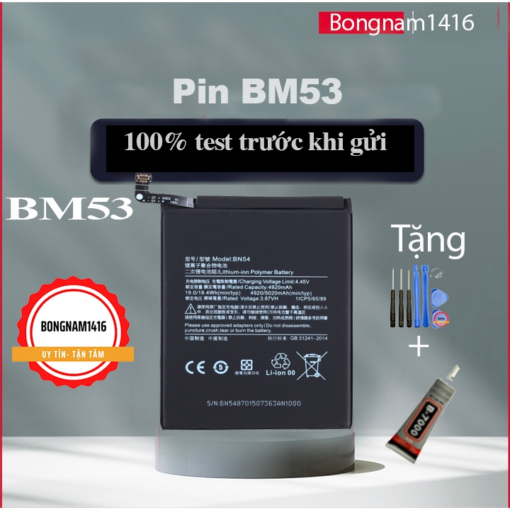Pin Xiaomi BM53 / Mi 10T-5G / Mi 10T Pro-5G / Mi10T-5G / Mi10T Pro-5G ...