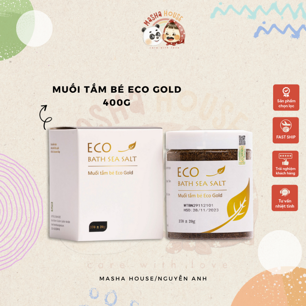 [ Hàng Chính Hãng ] Muối tắm EcoGold Sinh Dược 370g | Shopee Việt Nam