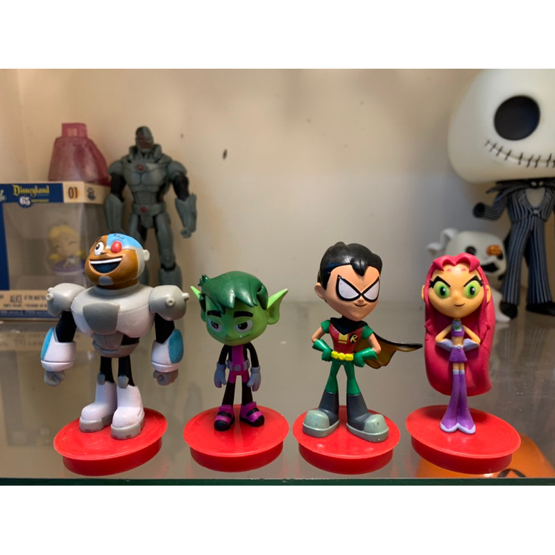 (ĐÃ QUA SỬ DỤNG) Mô hình topper ly nước combo movie, cup topper figure ...