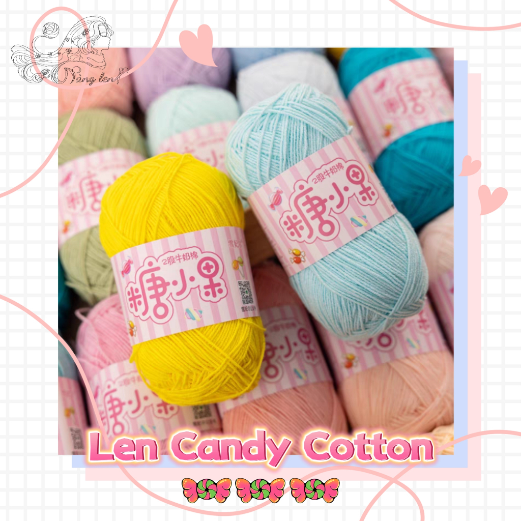 Len Cotton Candy - Sợi Nhỏ 1mm - Hàng Chính Hãng | Shopee Việt Nam