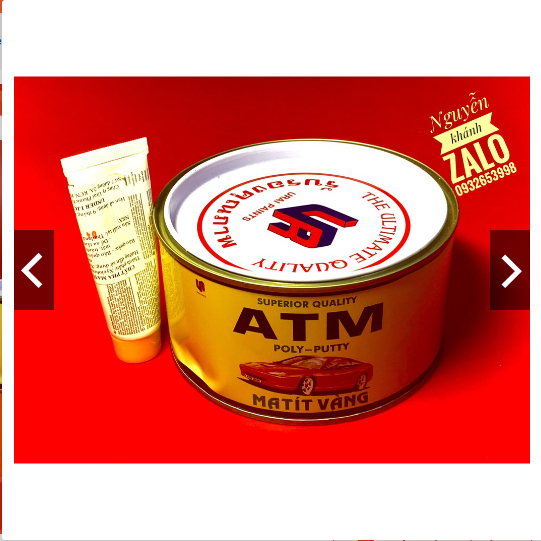 (CHÍNH HÃNG) BẢ MATIT VÀNG ATM BỘT TRÉT 2THÀNH PHẦN LON 1KG, LÀM BÓNG ...